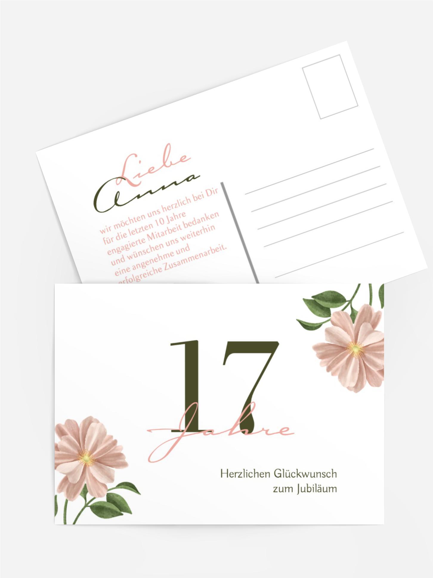 Jubiläumskarten Blumenfarm | Kartenmanufaktur