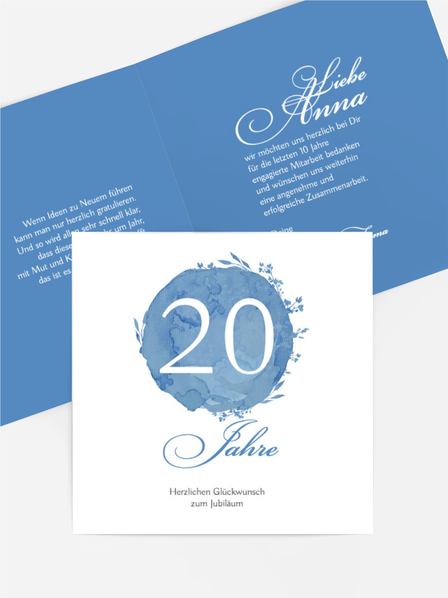 Jubiläumskarten Rundes Datum | Kartenmanufaktur